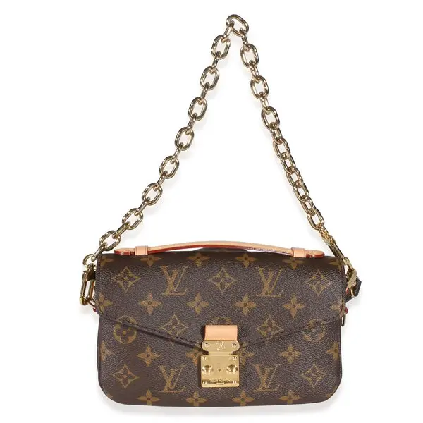 LOUIS VUITTON Monogram Canvas Pochette Metis East West - Brown