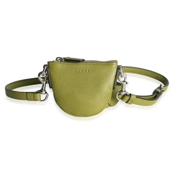 Gucci Pebbled Calfskin Shoulder Pouch