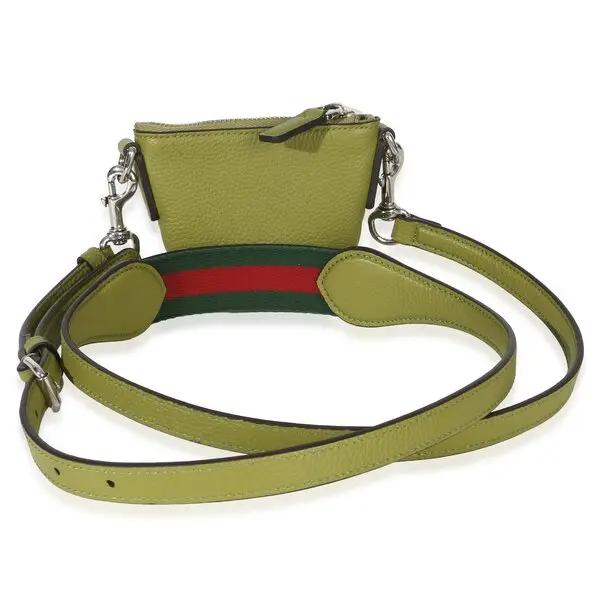Gucci Pebbled Calfskin Shoulder Pouch