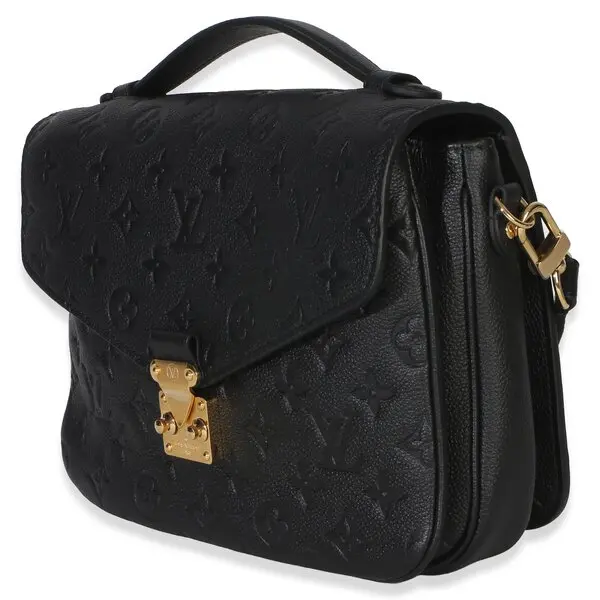 LOUIS VUITTON Monogram Empreinte Pochette Métis - Black