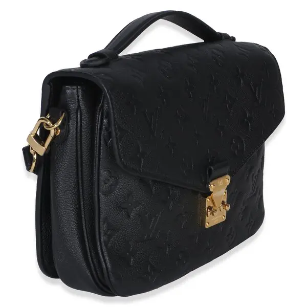 LOUIS VUITTON Monogram Empreinte Pochette Métis - Black