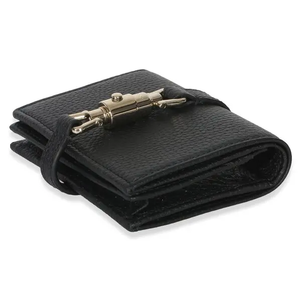 Gucci Piuma Calfskin Jackie 1961 Wallet - Black