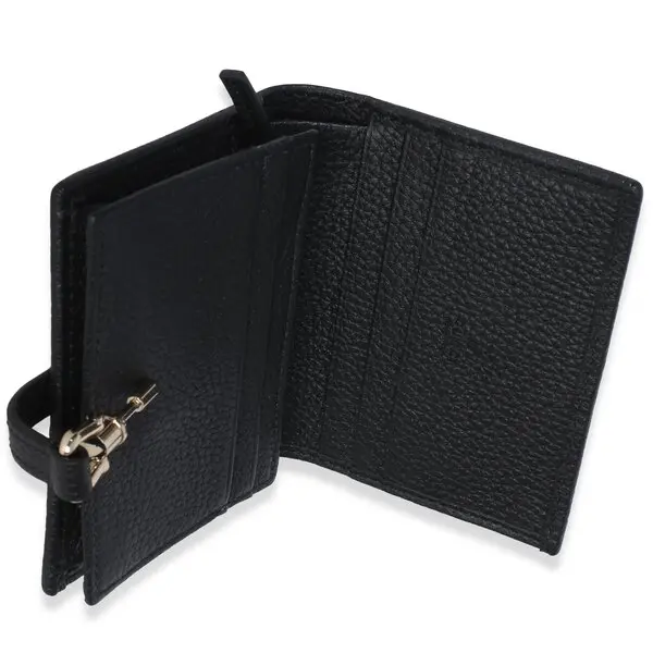Gucci Piuma Calfskin Jackie 1961 Wallet - Black