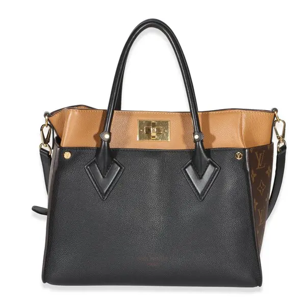 LOUIS VUITTON Monogram Canvas On My Side Mm - Black