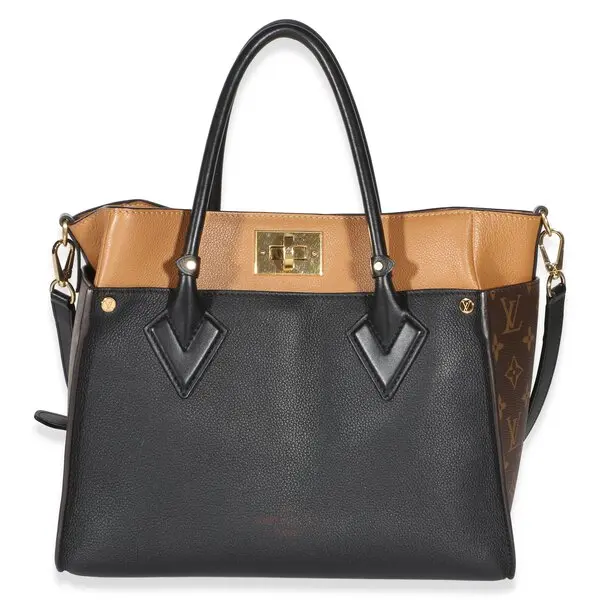LOUIS VUITTON On My Side Mm Monogram Canvas Top Handle Bag - Black