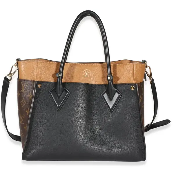 LOUIS VUITTON On My Side Mm Monogram Canvas Top Handle Bag - Black