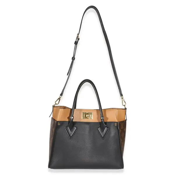 LOUIS VUITTON On My Side Mm Monogram Canvas Top Handle Bag - Black