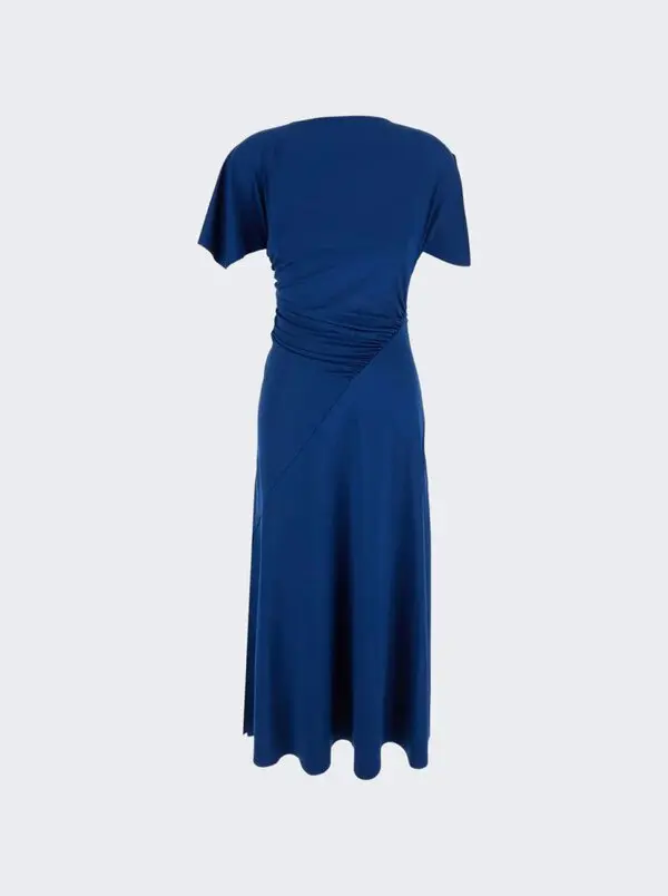 Victoria Beckham Cap Sleeve Dress Dark Ocean - Blue