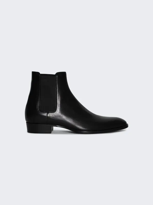 Saint Laurent Wyatt Chelsea Boots - Black