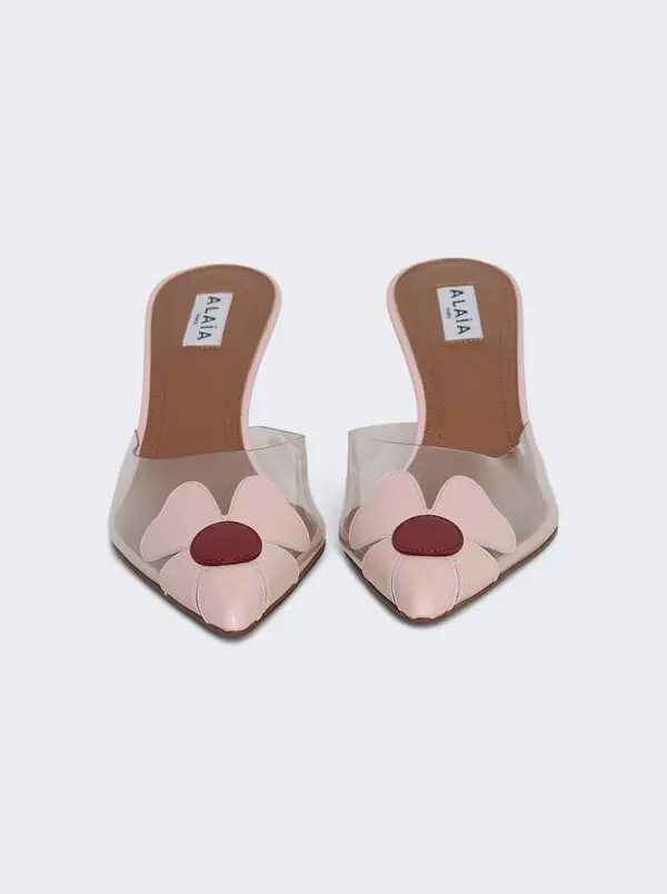 Alaïa Bloom Mules - Pink