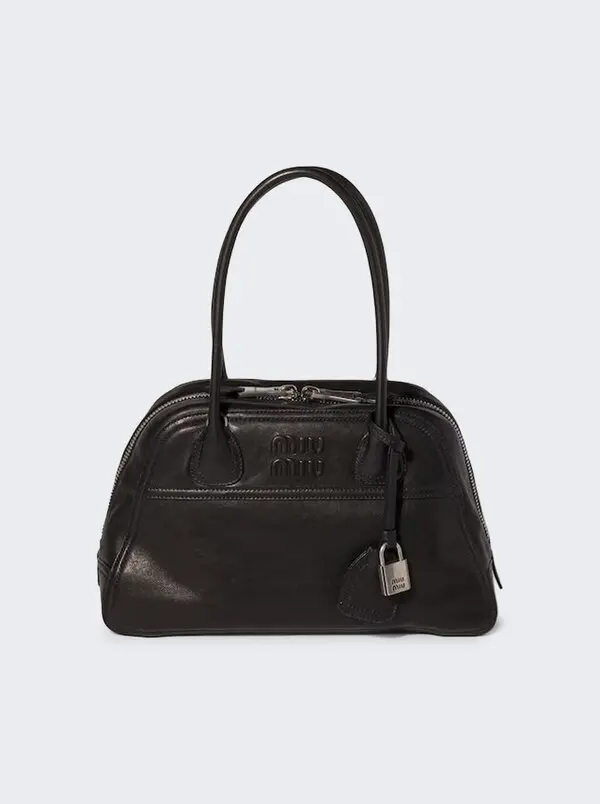 Miu Miu Vivant Nappa Leather Bag - Black
