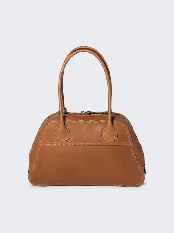 Miu Miu Vivant Nappa Leather Bag - Brown