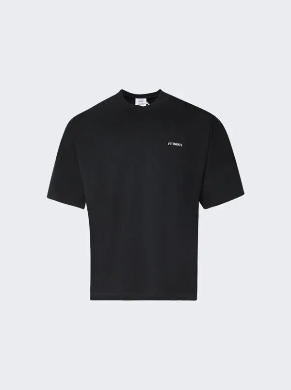 Vetements Classic Logo Boxy Tee Faded And White