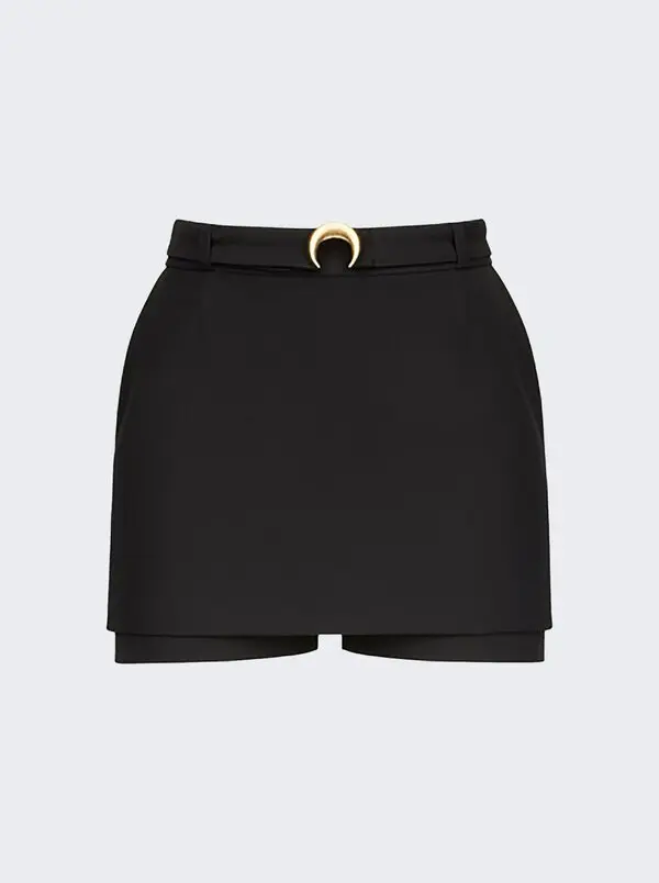 MARINE SERRE Tailored Moon Belted Mini Skort