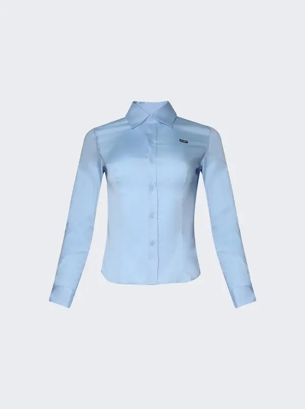 Vetements Fitted Classic Shirt Light Blue