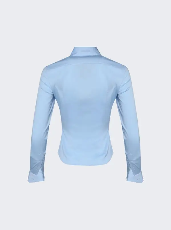 Vetements Fitted Classic Shirt Light Blue