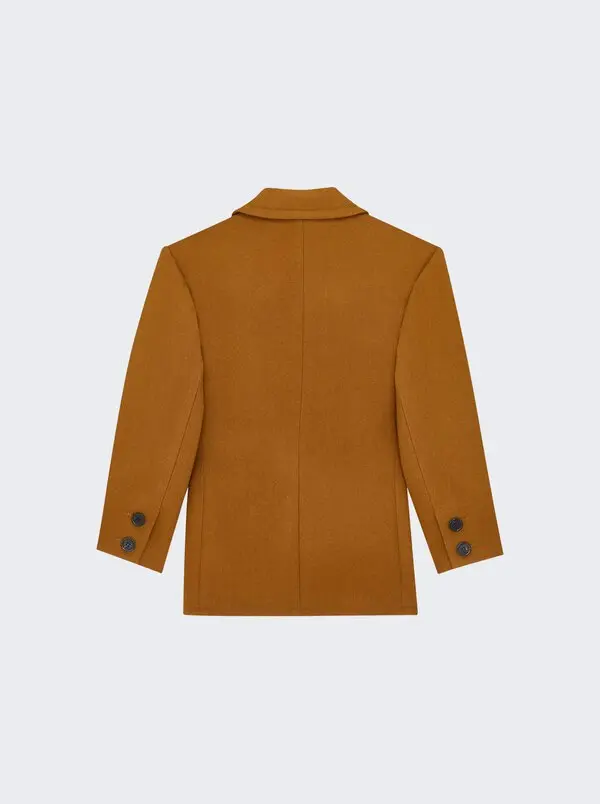 Saint Laurent Single Breasted Jacket Camel