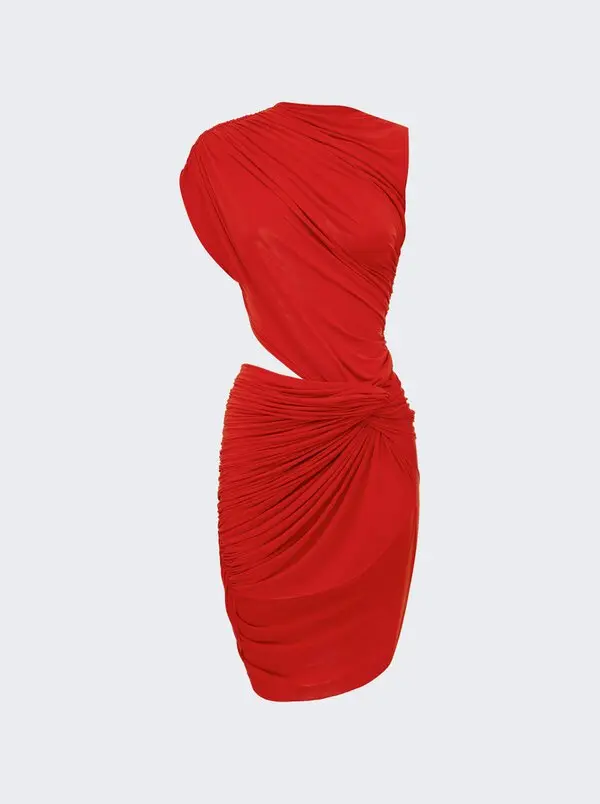 Alex Perry Sleeveless Twist Mini Dress - Red