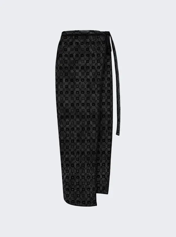 MARINE SERRE Moonogram Meshflock Cover-ups - Black