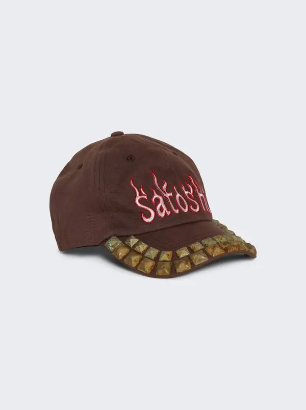 SATOSHI NAKAMOTO Studded Flame Cap