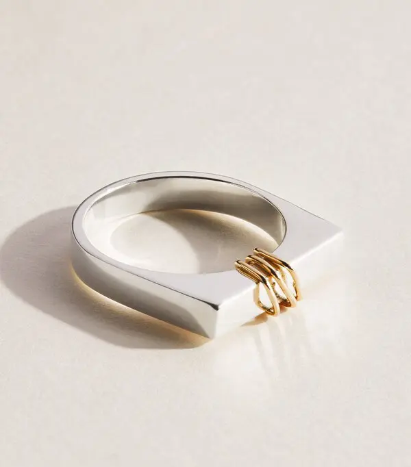 FYR Sterling And Yellow Gold Blaze Ring