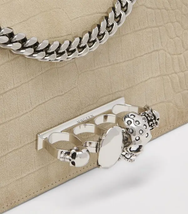 Alexander McQueen Leather Jewelled Top-handle Bag