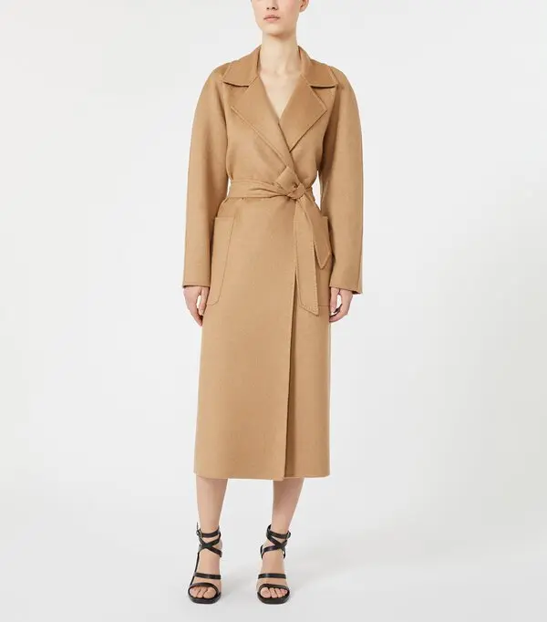 Max Mara Camelwool Belted Coat - Beige