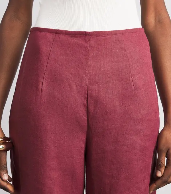 Faithfull The Brand Syna Wide-leg Trousers - Pink