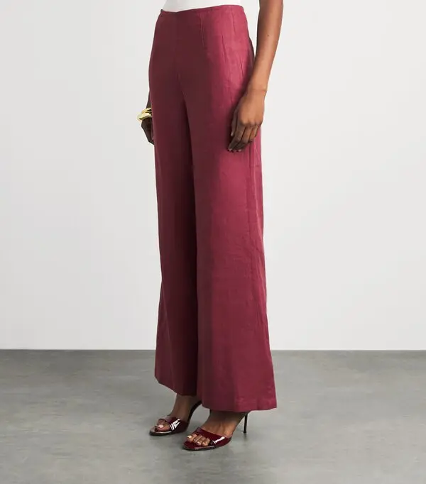 Faithfull The Brand Syna Wide-leg Trousers - Pink