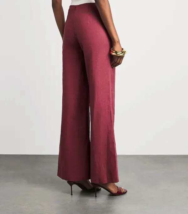 Faithfull The Brand Syna Wide-leg Trousers - Pink