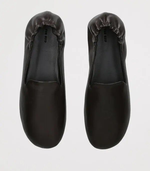 THE ROW Casa Leather Slippers
