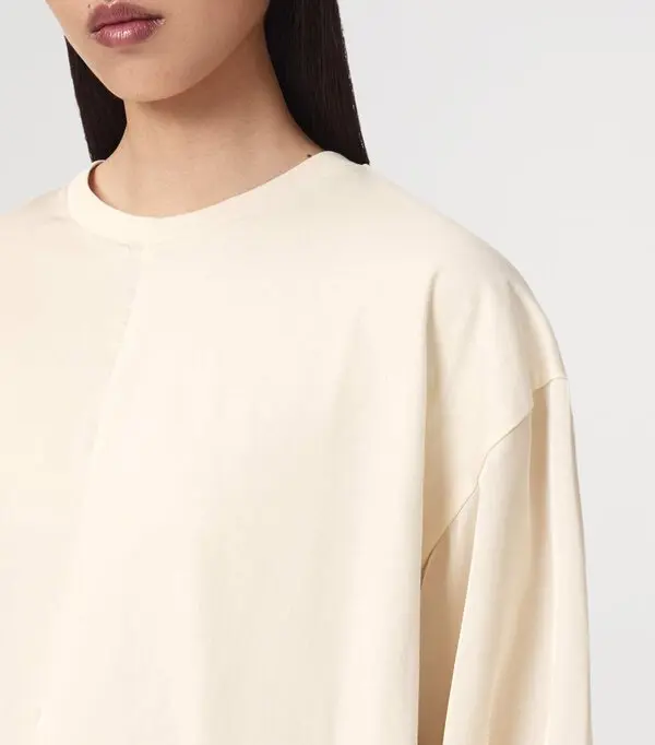 ALLSAINTS Cotton Lace-trim T-shirt - White