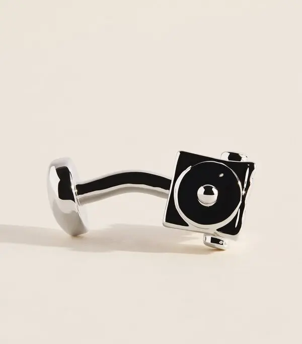BABETTE WASSERMAN LONDON Rhodium-plated Robot Cufflinks