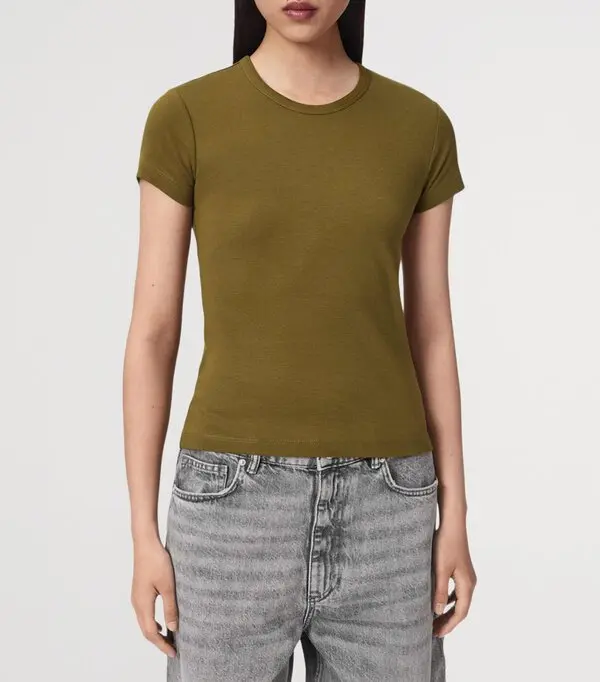 ALLSAINTS Organic Cotton Stevie T-shirt - Green