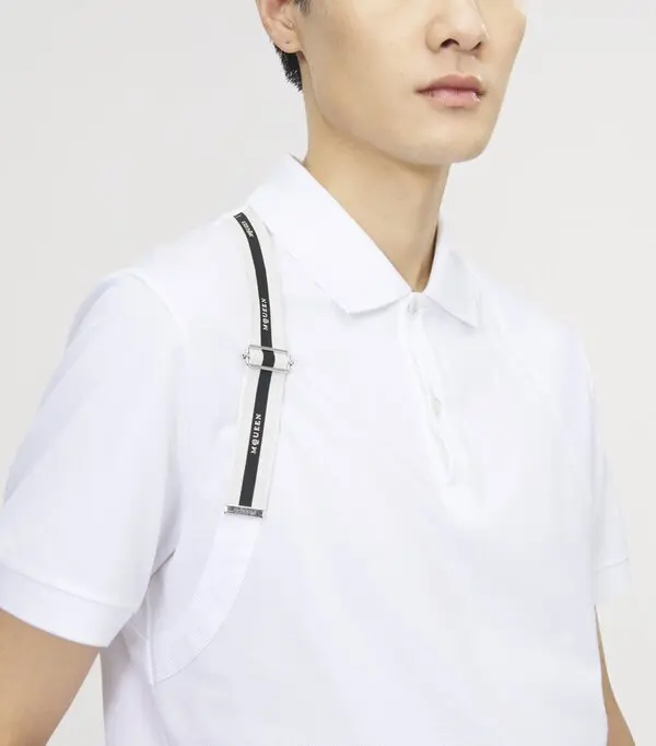Alexander McQueen Cotton Harness Polo Shirt