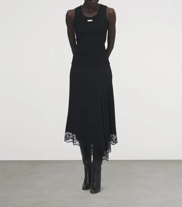 Alexander McQueen Cotton Plaque Tank Top