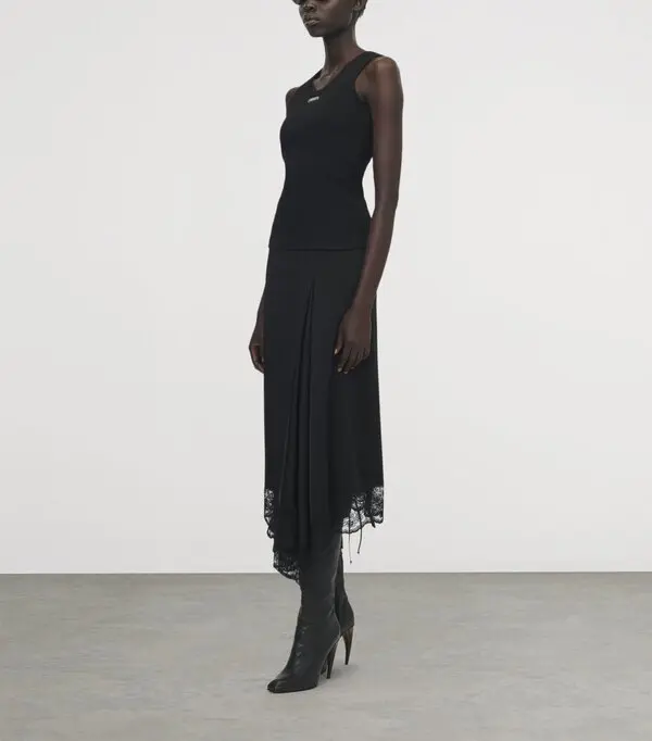 Alexander McQueen Cotton Plaque Tank Top