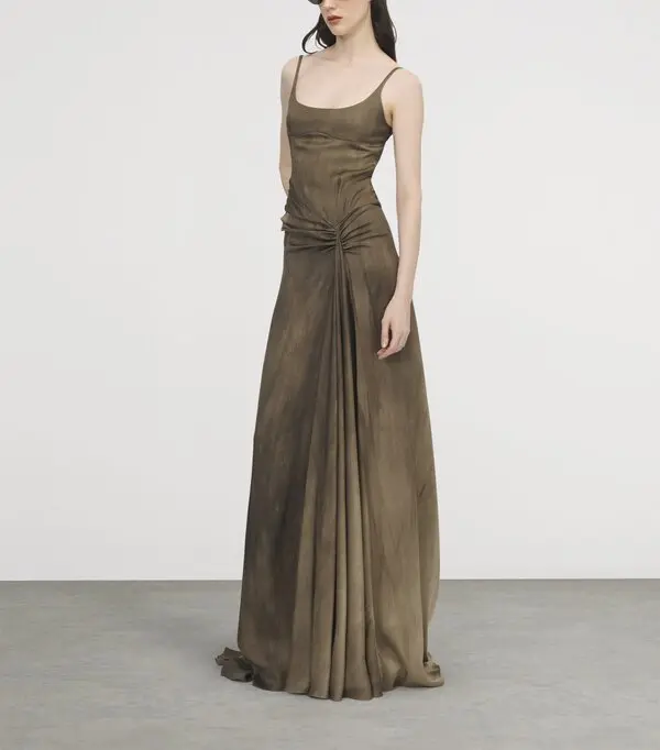Alexander McQueen Asymmetric Gathered Gown