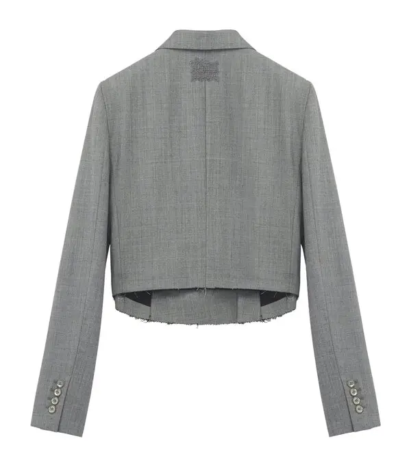Alexander McQueen Cropped Double-breasted Blazer