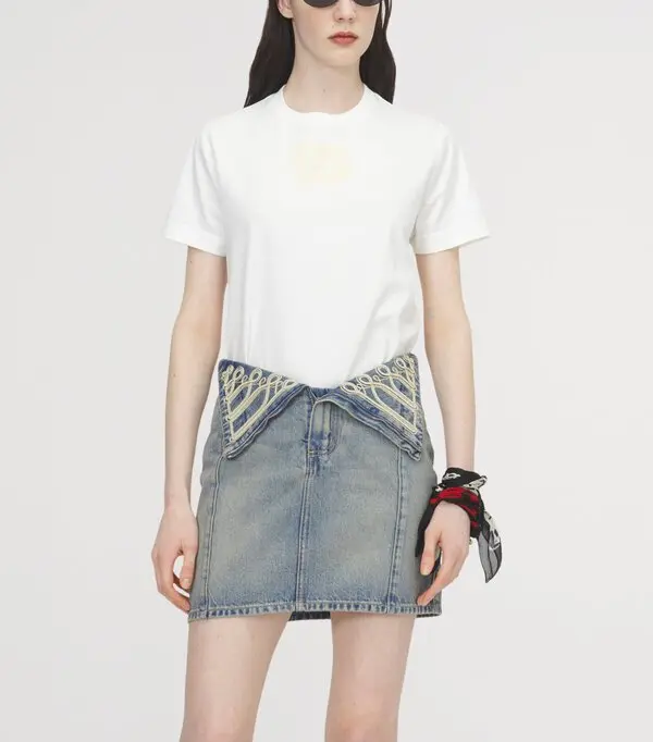 Alexander McQueen Embroidered Logo T-shirt