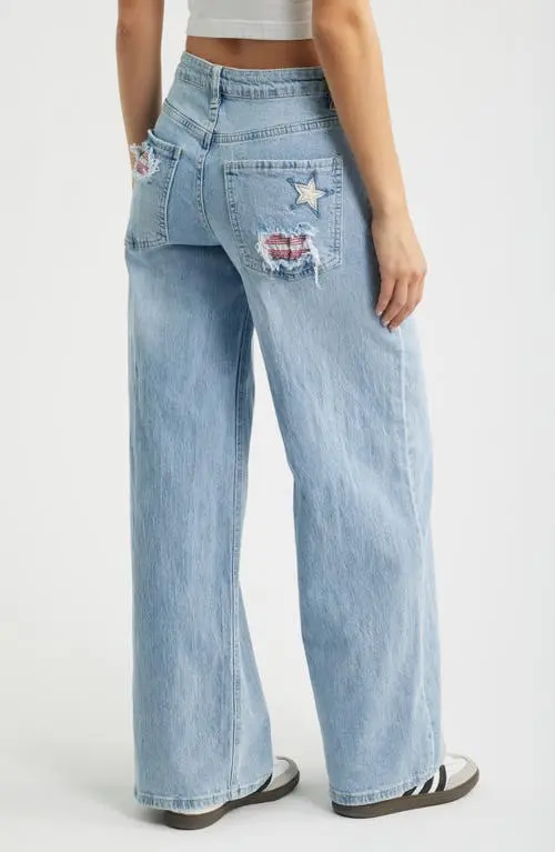 YMI Joey Star Wide Leg Jeans
