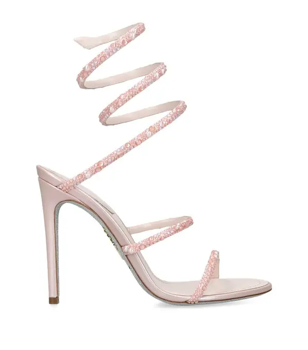 Rene Caovilla Embellished Cleo Sandals 105 - Pink