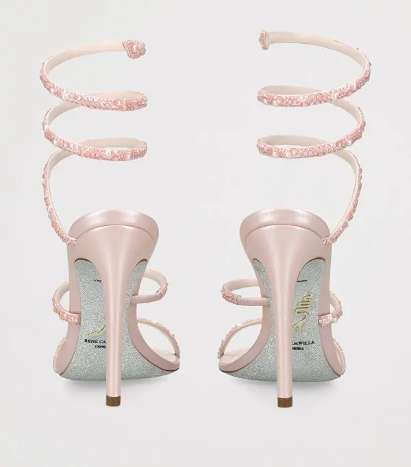 Rene Caovilla Embellished Strappy Stiletto Sandals