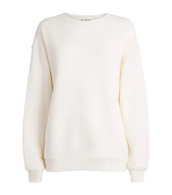 Eterne Cotton Oversized Sweatshirt - Ivory