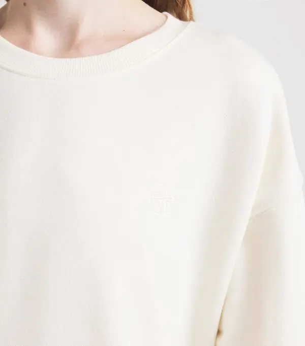 Eterne Cotton Oversized Sweatshirt