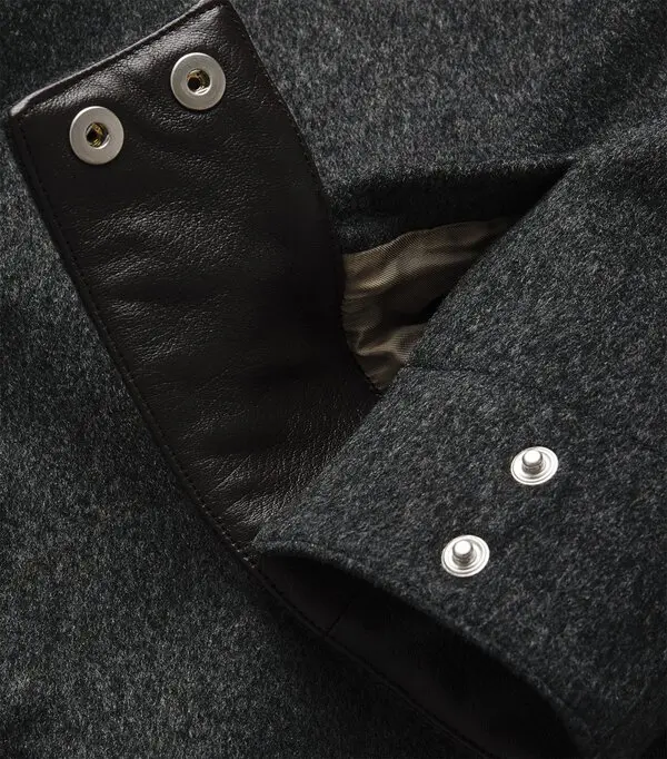 LARDINI Virgin Wool High Neck Jacket