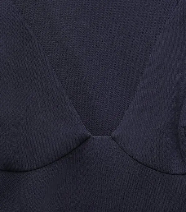 Stella McCartney Georgette Ruffled Asymmetric Gown