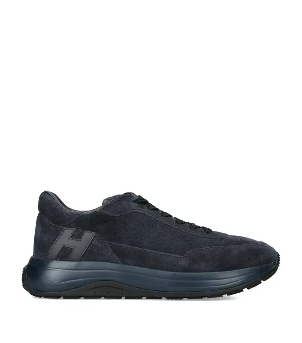 Hogan Suede Lace-up Sneakers - Navy