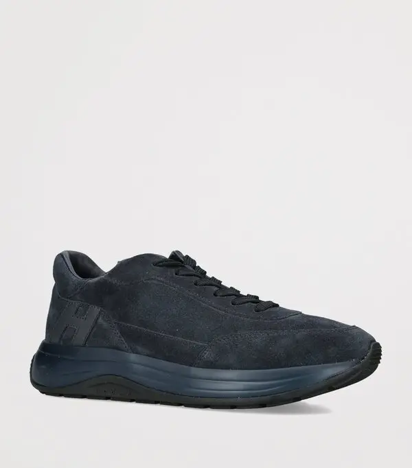 Hogan Suede Lace-up Sneakers - Navy