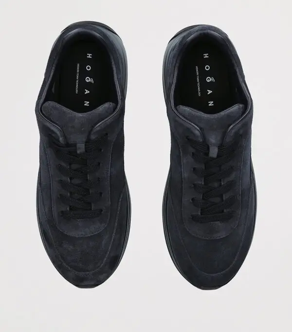 Hogan Suede Lace-up Sneakers - Navy